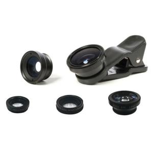 Bower Universal 3 Piece Lens Kit for Smartphones, Fisheye, Wide-Angle ...