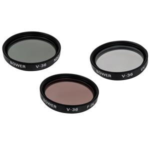 Bower 49mm 3-piece Video Filter Kit - UV, PL, & Fluo Filters VFK49