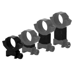 BSA Optics Adjustable Aluminum Ring Mounting System, Matte Black