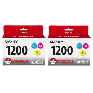 Canon 2 Pack PGI-1200 Ink Cartridges for MAXIFY MB Series Printers, 3 ...