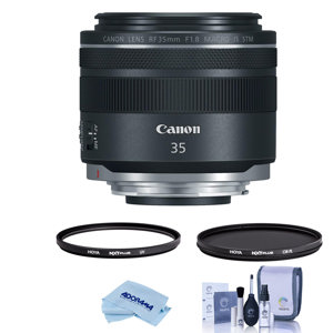 Canon RF 35mm f/1.8 Macro IS STM Lens with Filter Kit & Cleaning Kit