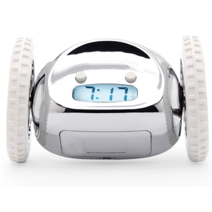 Clocky Runaway Alarm Clock on Wheels, Chrome - Adorama