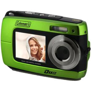 Coleman Duo2 2V8WP Dual Screen Shock & Waterproof Digital Camera, Green ...