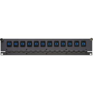Camplex Tailgater Series 2RU Hinged Feedthru Fiber Patch Panel, 12 ...