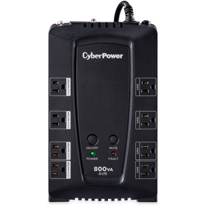 CyberPower AVR Computer Battery Backup, 800VA 450W UPS, 8 Outlets CP800AVR