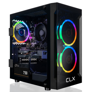 CLX SET Gaming Desktop, R7 7700X, 32GB RAM, 1TB SSD + 2TB HDD, RTX 4060 ...