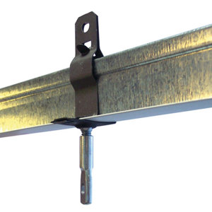 Da-Lite 40967 T-Bar Clips, Pack of Twelve Pairs, Black 40967