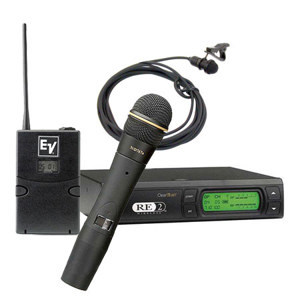 Electro-Voice RE2-Combo Handheld and Lavalier Wireless Mic System, G ...