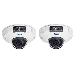 Flir 2.1MP HD IR Dome IP Camera with 3.6mm Fixed Lens - 2 Pack