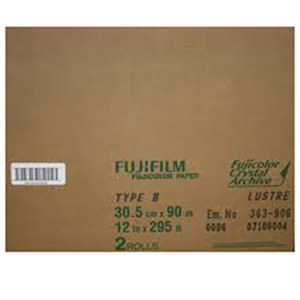 Fujifilm Fujicolor Crystal Archive Type II Paper, 12"x295' Roll, Luster