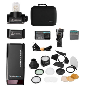 Flashpoint eVOLV 200 Pro TTL Pocket Flash Round Head Pro Kit (Godox ...