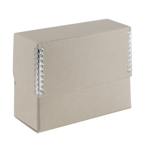 Adorama 4x5" Vertical Negative Storage Box, Vanilla Colored Exterior, 5 ...