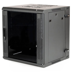 Gator Cases GR-WH4B1221TD 12U 21" Wall Hanging Hinged Rack, Glass Door ...