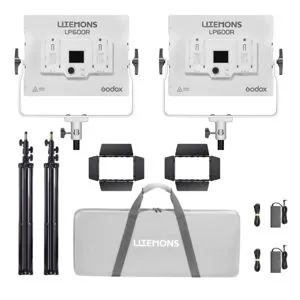 Godox Litemons LP600R 60W RGB LED 2-Light Panel Kit LP600R K2