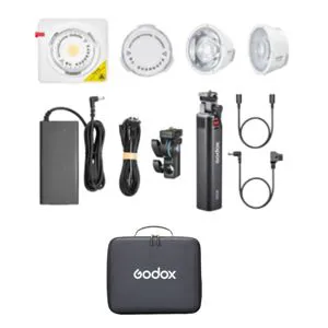 Godox ML100R RGB LED Video Light Kit (15° & 36° Lens & BG02 Battery Grip Kit) ML100R KIT3
