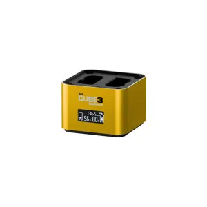 Hahnel ProCUBE 3 Professional Twin Charger for Select Nikon Batteries, Gold