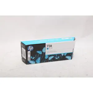 USED HP 728 300ml Cyan Ink Cartridge for DesignJet T730 and T830 Inkjet ...