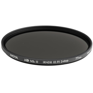 Hoya 77mm HD MKII IRND 8 Neutral Density 0.9 3-Stop Filter XHDII-77IRND8