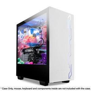iBUYPOWER Snowblind S Mid Tower Case, White - Adorama