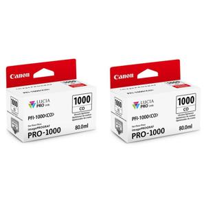 Canon 2 Pack PFI1000CO Chroma Optimizer LUCIA PRO ink for imagePROGRAF ...