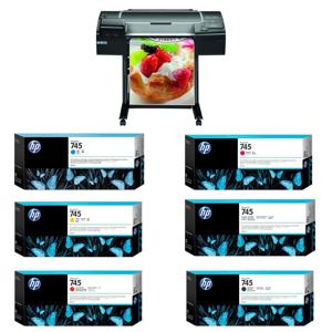 HP DesignJet Z2600 PostScript 24" Large-Format Inkjet Printer With Ink ...