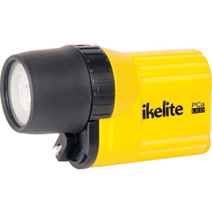 Ikelite PCa All Around LED Waterproof Flashlight without Batteries, Yellow
