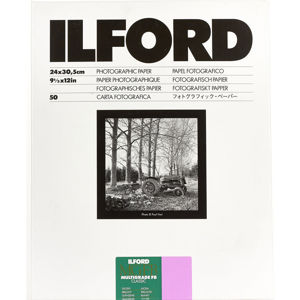 Ilford Multigrade FB Classic Enlarging Paper, 9.5x12", 50 Sheets, Glossy