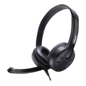 iMicro SP-ME292 Wired On-Ear Gaming Headset, Black SP-IMME292