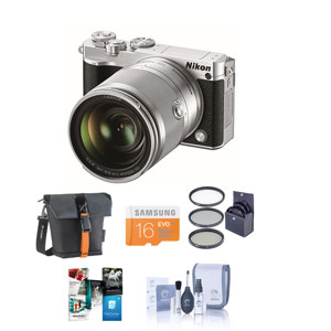 Nikon 1 J5 Mirrorless with 10-10 0mm VR Lens and Free Accessories ...