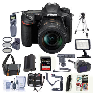 Nikon D500 DSLR Body with 16-80mm ED VR Lens and Pro Kit
