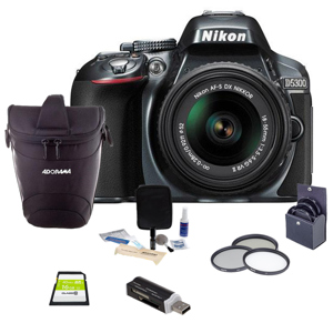 Nikon D5300 24.1MP DX-Format Digital SLR Camera with AF-S DX NIKKOR 18 ...