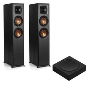 Klipsch Reference R-620F Floorstanding Speaker, Black, Pair with Sonos ...