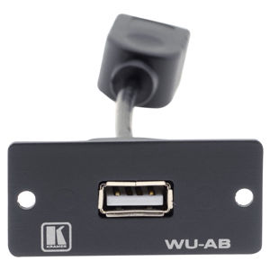 Kramer Electronics WU-AB USB A to USB B Wall Plate Insert, Single Slot ...