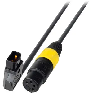 Laird 7' PowerTap Male to 4-Pin XLR Female 12V DC Power Cable AB-PWR3-07