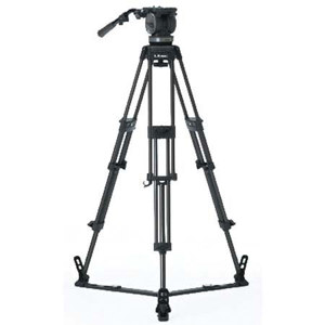 Libec LS-60(2A) Tripod System with T98 Aluminum Tripod, H60 Fluid Head, SP-1 Ground-Level ...