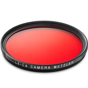 Leica E49 Slim Glass Filter, Red 19696