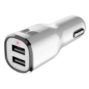 Monster Cable Mobile iCarCharger MAX 2 Dual USB Port Car Charger, White ...