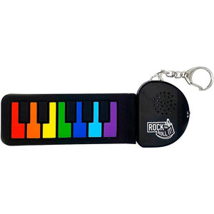 MUKIKIM Rock and Roll It Micro Rainbow Piano with Keychain MUK-PNRBW-MINI