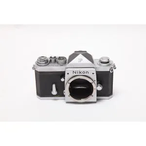 USED Nikon-F Chrome SLR Manual Focus Camera Body With FT Finder