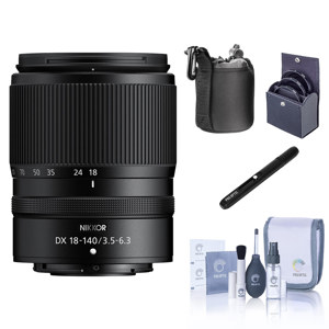 Nikon NIKKOR Z DX 18-140mm f/3.5-6.3 VR Lens with Essentials Kit 20104 EK
