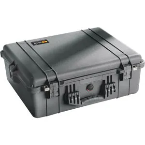 USED Pelican 1600 Watertight Hard Case with Dividers - Black