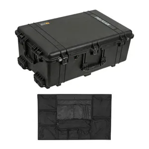 Pelican 1650 Wheeled Hard Case with Foam Insert, w/PC1659 Lid Organizer ...