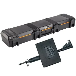 Pelican V770 Vault Single Scoped Rifle Case, Black, w/AR 1000 Vault