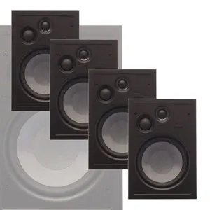 Phase Technology CI70X 7" 3-Way Ceiling Speaker, Master Pack - 4 Units ...