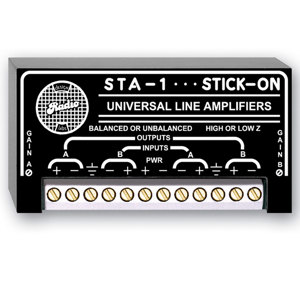 RDL Stick-On Series STA-1 Dual Channel Electronic Transformer/Line ...