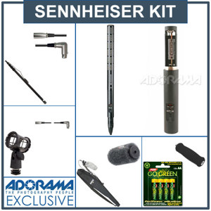 Sennheiser ME66 Short Shotgun Microphone Capsule, Bundle with Accessories