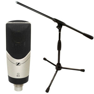Sennheiser MK 4 Studio Condenser Mic,Bundle w/Ultimate Support ProT-SF ...