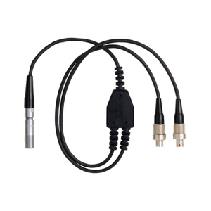 Shure AXT652 LEMO 3-Pin M to 2x LEMO 3-Pin F Y-Cable for AXT100 ...