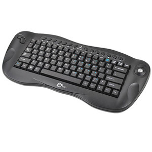 SIIG Wireless Mini Multimedia Trackball Keyboard JK-WR0412-S1