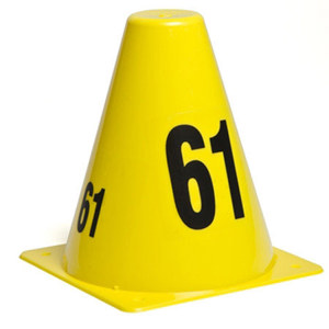 Sirchie SIRCHMARK 6" Evidence Marking Cones, Set of 20, Sequence 61-80 ...